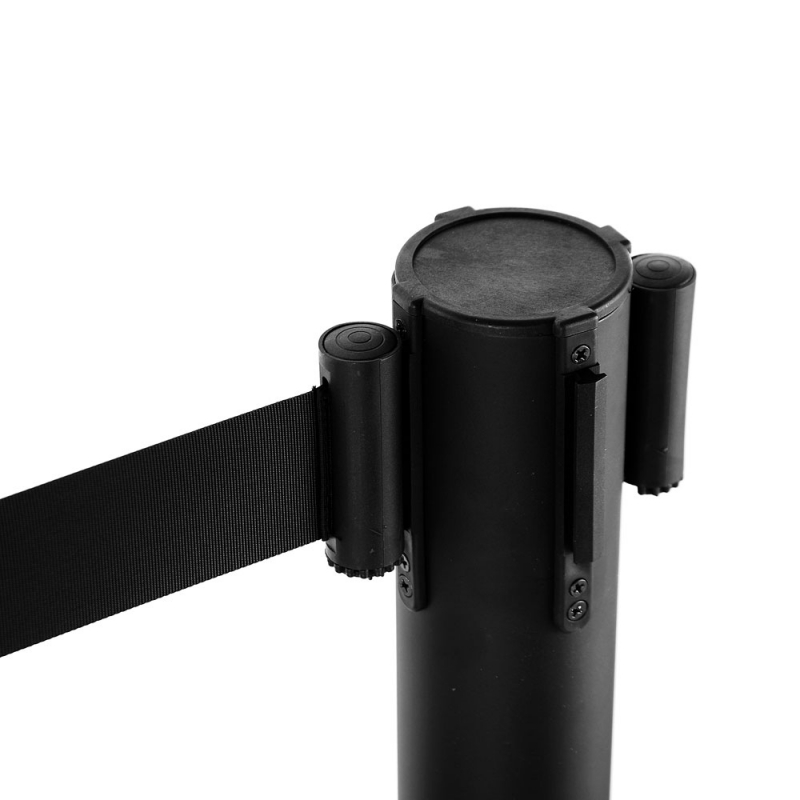 Telescopic Handrails 2pcs 32 x 90cm Stainless Steel Black - Alimart