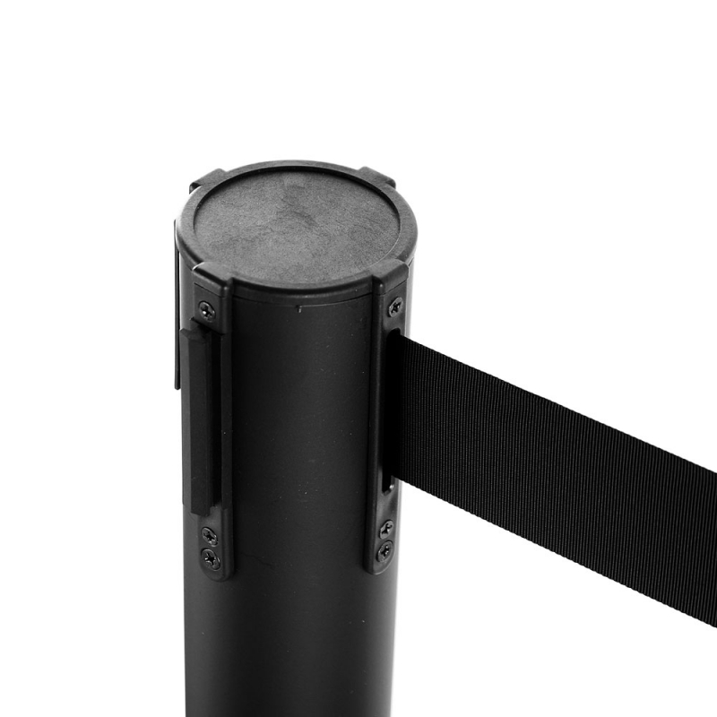 Telescopic Handrails 2pcs 32 x 90cm Stainless Steel Black - Alimart