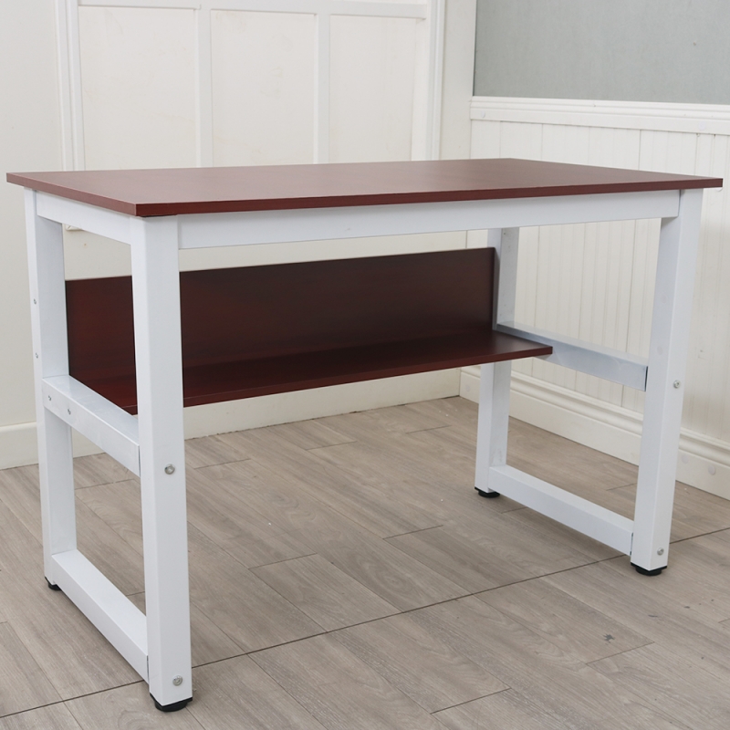 110cm Simple Modern Computer Writing Desk with Bookshelf for Home ...