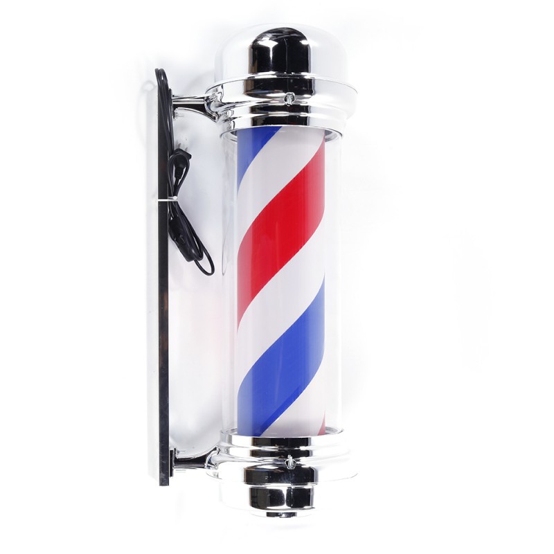 28" Hair Salon Light Blue & White Romantic Light Rotary Light - Alimart