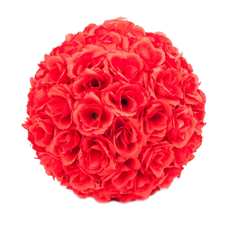Flower Ball 9.84" Wedding Decoration Red - Alimart
