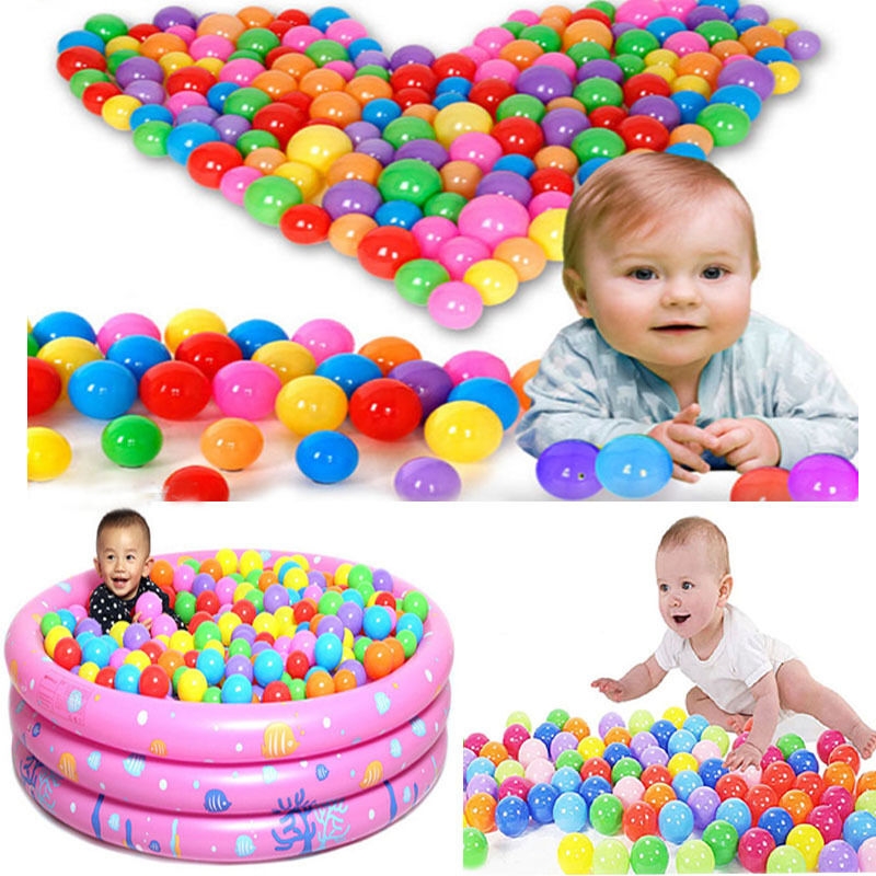 100pcs 7cm Fun Soft Plastic Ocean Ball Swim Pit Toys Baby Kids Toys ...