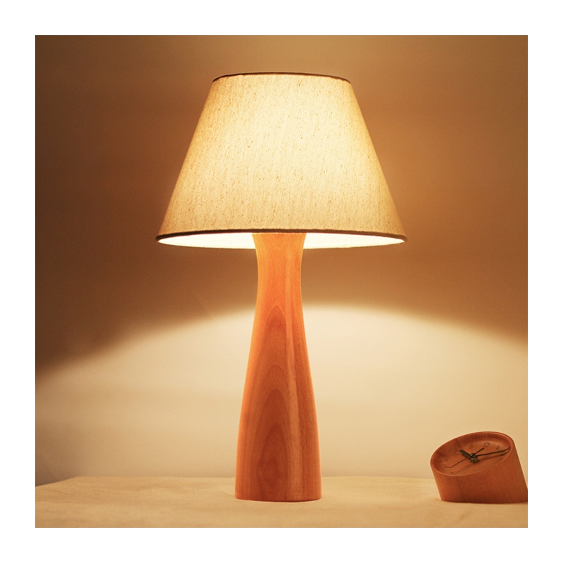 E26 Newest Rubber Wood Originality Wooden Table Lamp(110V) - Alimart