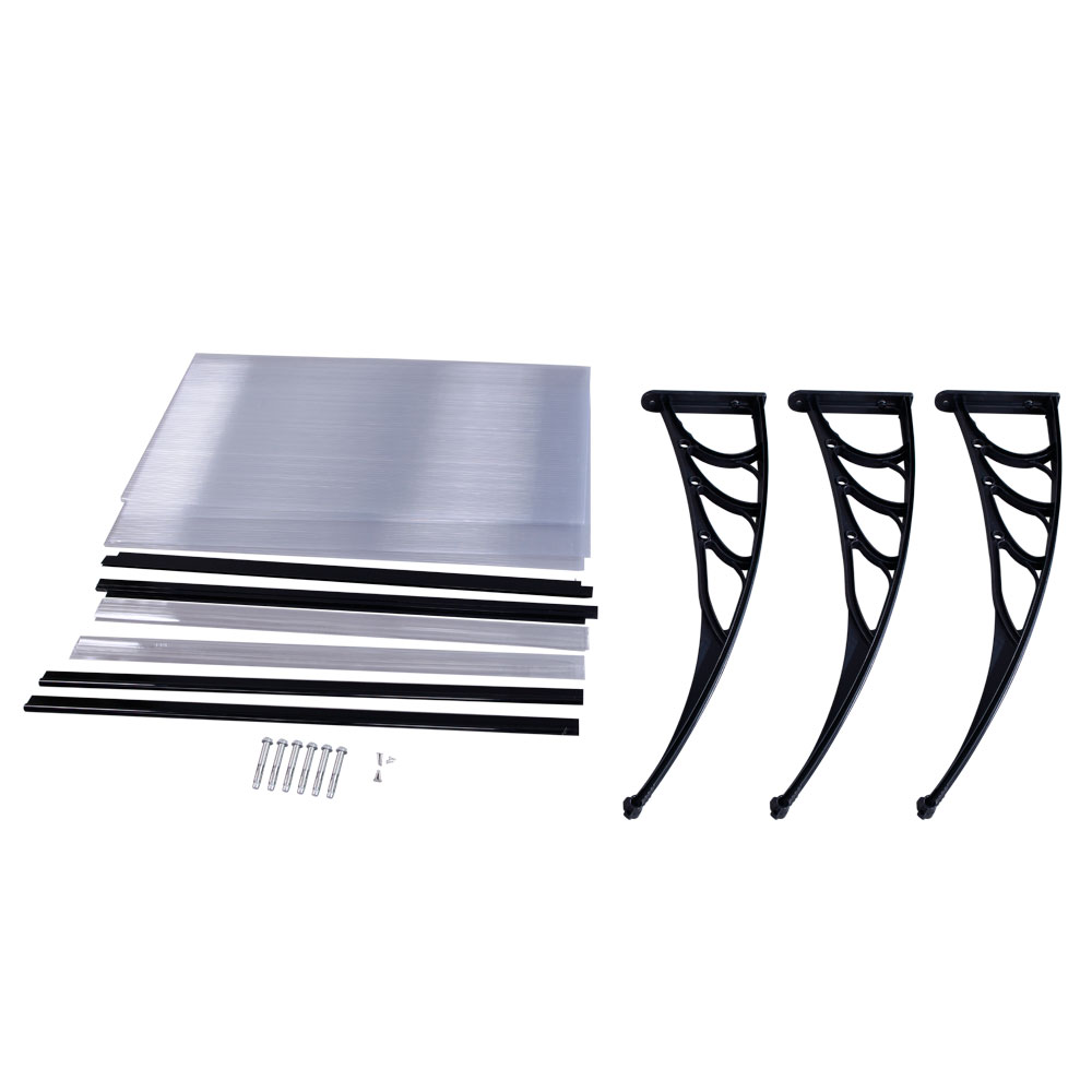 78.74" x 39.37" Household Application Door & Window Eaves with Black ...