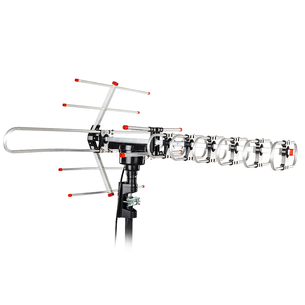 Digital Leadzm Outdoor Waterproof 180Mlies Amplified Antenna HDTV 1080P ...