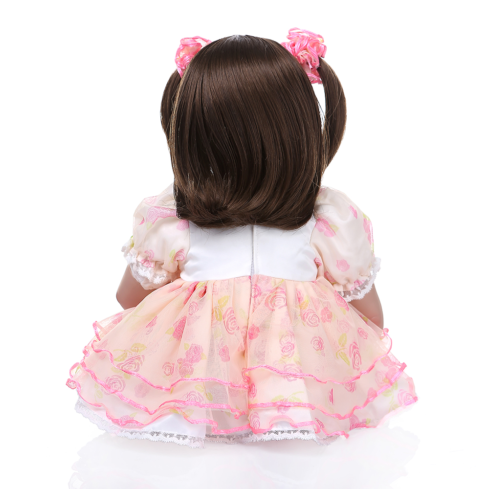 24" Soft Silicone Reborn Toddler Doll Simulation Girl Real NPK Dolls ...