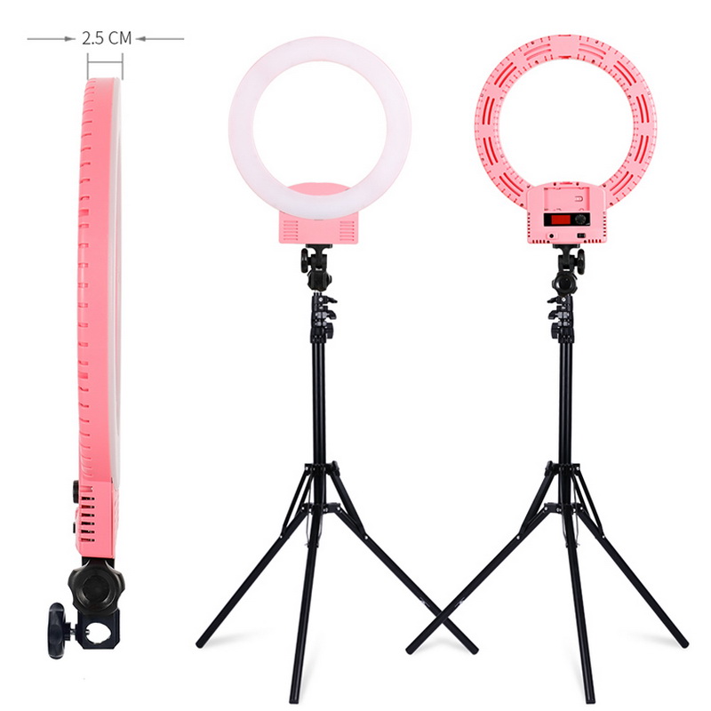 Kshioe 12" LED Ring Photography Camera Ring Lights and 2m Light Stands ...